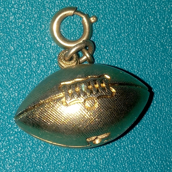 Vintage | Accessories | Vintage Gold Filled Football Charmpendant ...